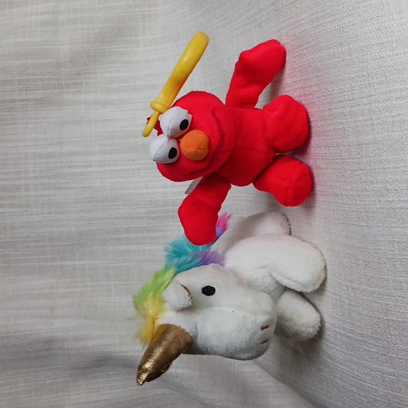 tyco | Toys | Tiny Key Chain Elmo And Unicorn | Poshmark